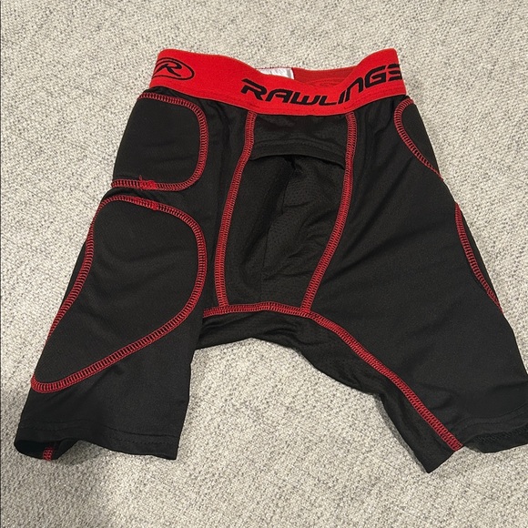 Rawlings | Bottoms | Rawlings Black Shorts With Red Trim | Poshmark